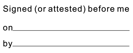 Witnessing or Attesting a Signature Stamp | PAN
